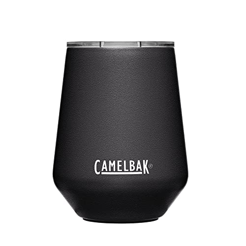 CamelBak Horizon 12 oz Wine Tumbler - Insulated Stainless Steel - Tri-Mode Lid - Black