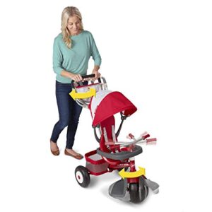 Radio Flyer Ultimate All-Terrain Stroll 'N Trike, Kids and Toddler Tricycle, Red Toddler Bike, For Ages 9 Months - 5 Years