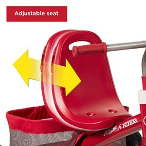 Radio Flyer Ultimate All-Terrain Stroll 'N Trike, Kids and Toddler Tricycle, Red Toddler Bike, For Ages 9 Months - 5 Years