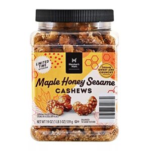 member’s mark maple honey sesame cashews (19 ounce), 1 count