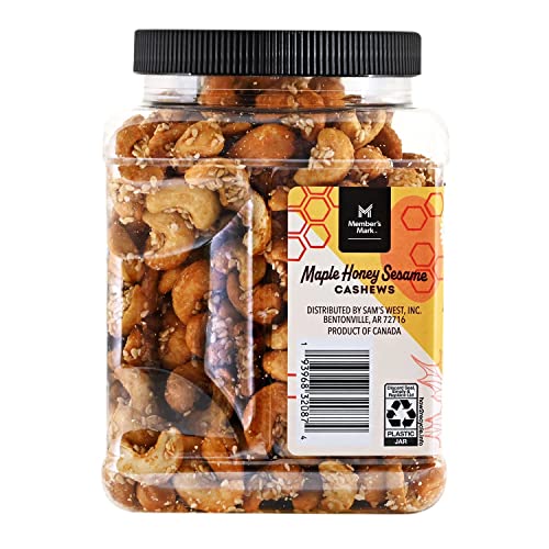 Member's Mark Maple Honey Sesame Cashews (19 Ounce), 1 Count