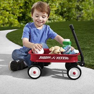 Radio Flyer Kids 12.5 Inch Little Red Toy Wagon, Small Toy Decor Wagon