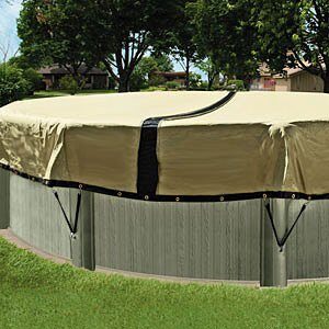 in the swim 24 foot round ultimate above ground winter pool cover – 12 year warranty