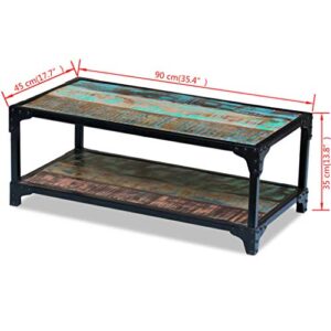 vidaXL Coffee Table Solid Reclaimed Wood