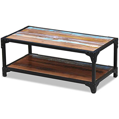 vidaXL Coffee Table Solid Reclaimed Wood