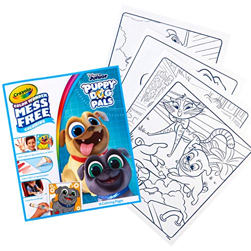 Crayola Color Wonder, Puppy Dog Pals Book, 18 Mess Free Coloring Pages, Gift for Kids, 3, 4, 5, 6