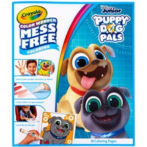 Crayola Color Wonder, Puppy Dog Pals Book, 18 Mess Free Coloring Pages, Gift for Kids, 3, 4, 5, 6