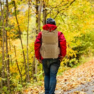 Tactical Hydration Pack Backpack, Military Molle Water Backpack for Hiking Running Cycling Climbing Hunting Fishing(No Water Bladder Included)