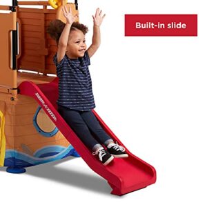 Radio Flyer Play & Fold Away Pirate Ship, Toddler Climber, Kids Playhouse for Ages 2-5