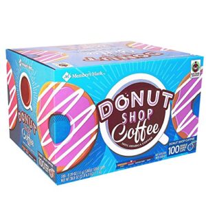 member’s mark donut shop coffee 100 single-serve cups. a1