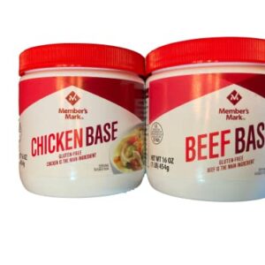 Member’s Mark Chicken Base and Beef Base Variety Combo Pack, 2 Pack, 16 Ounce Paste