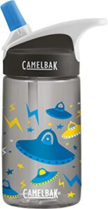 camelbak eddy kids bpa free water bottle 12 oz, glitter ufos