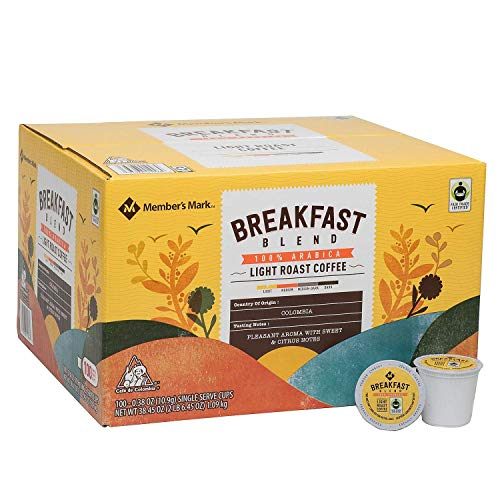 Member's Mark Breakfast Blend Coffee 100/0.38 Oz Net Wt 38.45 Oz,, () - PACK OF 2