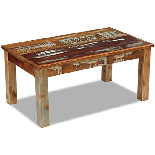 vidaXL Coffee Table Solid Reclaimed Wood 39.4"x23.6"x17.7"