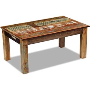 vidaXL Coffee Table Solid Reclaimed Wood 39.4"x23.6"x17.7"