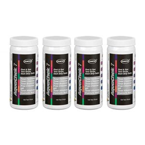 aquachek 551236-04 pro silver swimming pool test strips, 4-pack