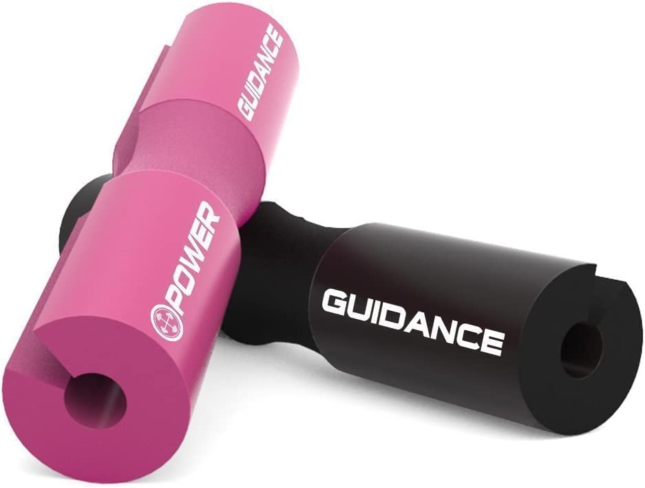 POWER GUIDANCE Barbell Squat Pad - Neck & Shoulder Protective Pad - Great for Squats, Lunges, Hip Thrusts, Weight Lifting & More - Fit Standard and Olympic Bars Perfectly