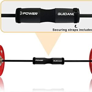 POWER GUIDANCE Barbell Squat Pad - Neck & Shoulder Protective Pad - Great for Squats, Lunges, Hip Thrusts, Weight Lifting & More - Fit Standard and Olympic Bars Perfectly