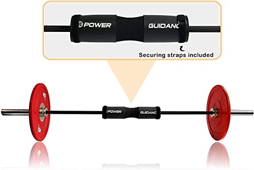 POWER GUIDANCE Barbell Squat Pad - Neck & Shoulder Protective Pad - Great for Squats, Lunges, Hip Thrusts, Weight Lifting & More - Fit Standard and Olympic Bars Perfectly