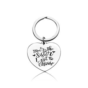 to my sister keychain gift sister gift from sister friendship gifts for girl her best friend gift birthday keyring for big sister little sister graduation gift from brother christmas jewelry