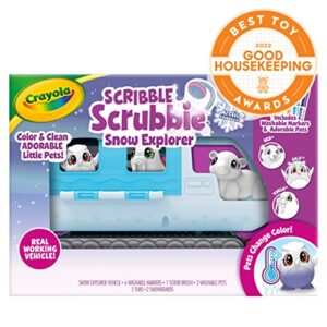 Crayola Scribble Scrubbie Pets Arctic Snow Explorer, Color & Wash Creative Toy, Gift for Kids, Age 3, 4, 5, 6