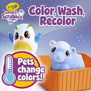 Crayola Scribble Scrubbie Pets Arctic Snow Explorer, Color & Wash Creative Toy, Gift for Kids, Age 3, 4, 5, 6