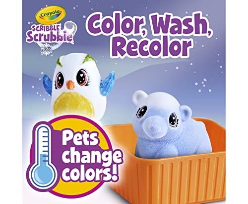 Crayola Scribble Scrubbie Pets Arctic Snow Explorer, Color & Wash Creative Toy, Gift for Kids, Age 3, 4, 5, 6