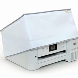 The Perfect Dust Cover, White Vinyl Cover Compatible with Epson EcoTank ET-2720, Epson EcoTank ET-2800 and Epson EcoTank ET-2803 Printers, Anti Static and Waterproof by The Perfect Dust Cover LLC