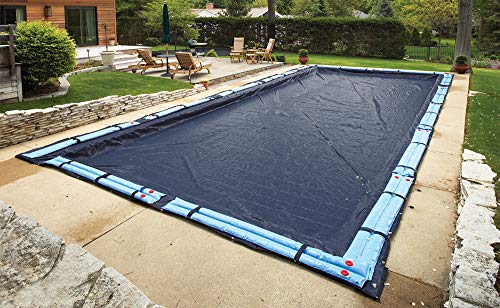 Blue Wave BWC752 Bronze 8-Year 20-ft x 40-ft Rectangular In Ground Pool Winter Cover,Dark Navy Blue