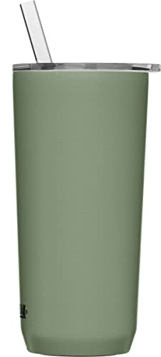 CamelBak Horizon 20 oz Straw Tumbler, Insulated Stainless Steel, Moss