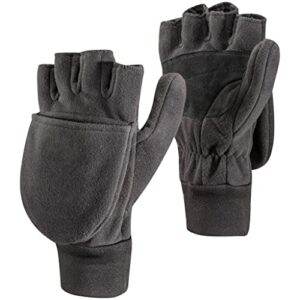 black diamond wind weight mitt cold weather gloves, black, x-large