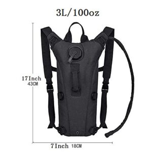 ATBP Tactical Water Hydration Pack Camel Backpack Hydration Carrier Backpack,3L Water Bladder Backpack,Military Class,Leakproof for Running Jogging Cycling Hiking