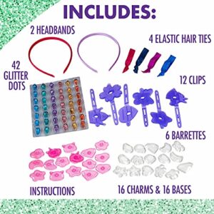 Crayola Glitter Dots Salon Hair Clips, DIY Kids Craft with Hair Accessories, Gift