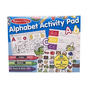 Melissa & Doug Alphabet Activity Sticker Pad for Coloring, Letters (250+ Stickers) - Kids Activity Books, Learning Activities For Kids Ages 4+