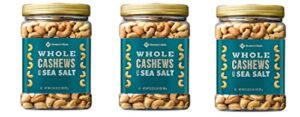 member’s mark roasted whole cashews with sea salt (33 oz.) (pack of 3)