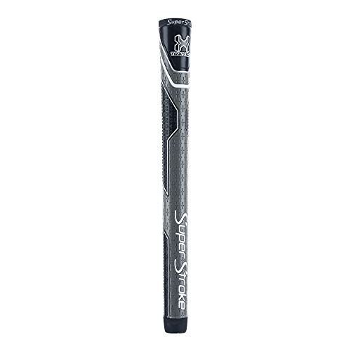 SuperStroke Traxion Tour Golf Club Grip, Black/Gray (Oversize) | Advanced Surface Texture that Improves Feedback and Tack | Extreme Grip Provides Stability and Feedback | Even Hand Pressure (646524)