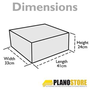 Plano Ammo Crate, Black, Lockable Plastic Ammunition Storage Box, Water-Resistant Protection with Interlocking Foam and Removable Dividers