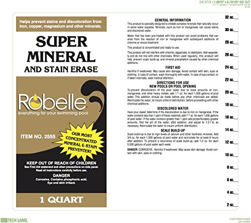 Robelle 2555-02 Super Mineral and Stain Erase for Swimming Pools, 1-Quart, 2-Pack