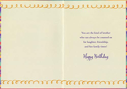 Designer Greetings Magical Birthday Cake with Tall Candles Birthday Card for Brother