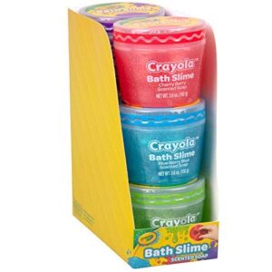 crayola bath slime scented soap 4 colors and scents (6 pack)