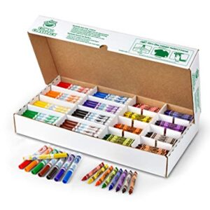 Crayola My First Washable Markers and Triangular Crayons, 128 Ct. Classpack