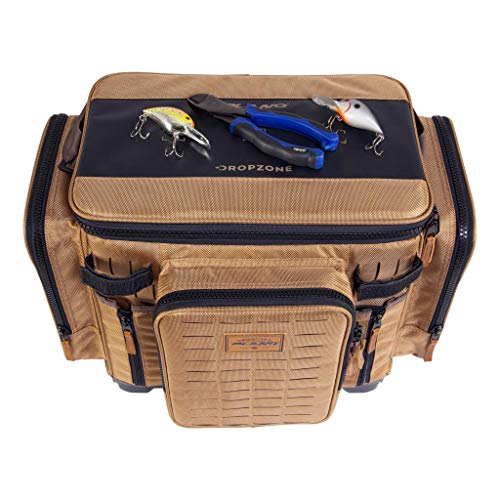 Plano Guide Series 3700 XL Tackle Bag, Beige 1680 Denier Fabric with Waterproof Base, Includes 10 Stowaway Utility Organization Boxes, Large Premium Fishing Storage