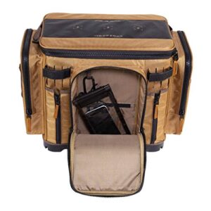 Plano Guide Series 3700 XL Tackle Bag, Beige 1680 Denier Fabric with Waterproof Base, Includes 10 Stowaway Utility Organization Boxes, Large Premium Fishing Storage