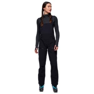 Black Diamond Equipment Womens Recon Stretch Ski Bibs, Black, Small