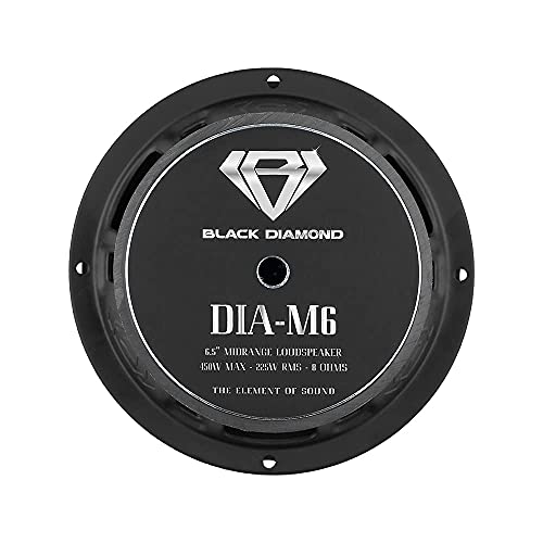 BLACK DIAMOND Dia-M6 6.5" Mid Range Loudspeaker with Bullet 450 Watts 8-Ohm (1 Speaker)