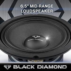 BLACK DIAMOND Dia-M6 6.5" Mid Range Loudspeaker with Bullet 450 Watts 8-Ohm (1 Speaker)