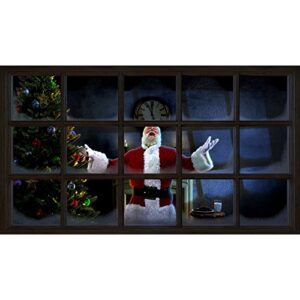 Christmas Digital Decoration Kit Includes 60" x 40" Kringle Brothers High Resolution Window Rear Projection Screen and AtmosCHEERfx Night Before Christmas on DVD