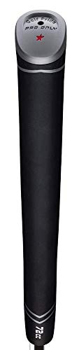 Golf Pride Pro Only Red Star 72cc Putter Grip, Black