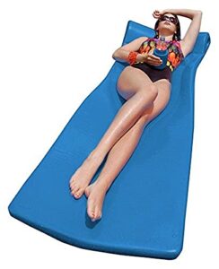 pool mate xx-large foam mattress swimming pool float, blue with bonus kool kan