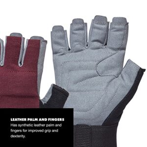 Black Diamond Equipment - Crag Half-Finger Gloves - Women's - Bordeaux - Large